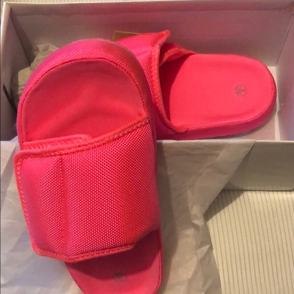 Shoes | Neon Pink Platform Slides | Poshmark